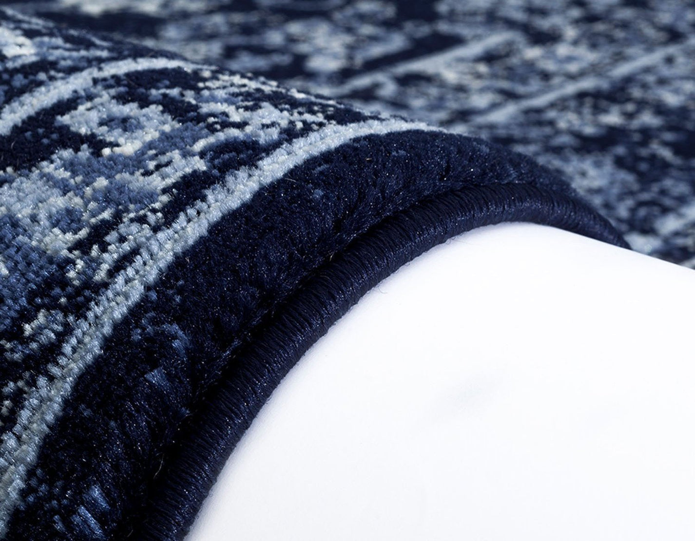 White Blue Traditional Area Rug, Oriental Area Rug – Rugs Store